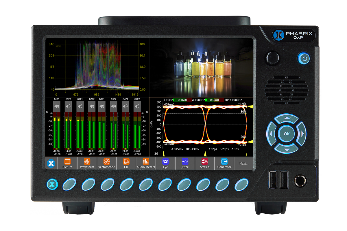 Phabrix announce new QxP UHD, SDR, HDR, SDI or IP, Portable Waveform M – avgrouptechnologies